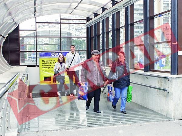 Gresia de la statia de metrou Obor, capcana pentru calatori