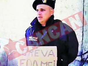 Politist in greva foamei