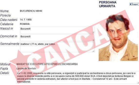 Mihai Bucurenciu, urmarit international, a fost prins in gara la ...