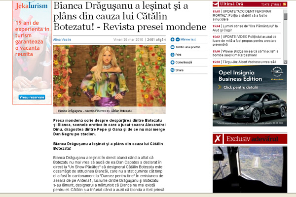 Exclusivitatea CANCAN - "Bianca l-a inselat pe Bote cu printul Cristea ...