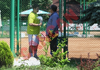 Andone i-a dat lectii de tenis fiului sau