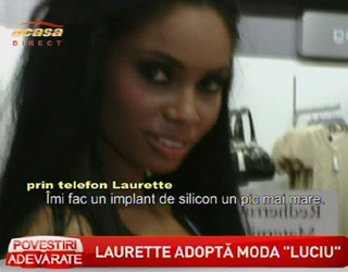 Laurette isi face operatie la sani: "Imi fac un implant de silicon mai ...