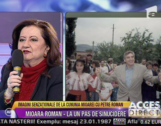 VIDEO Mioara Roman povesteste cum a fost ceruta de sotie de Petre Roman ...