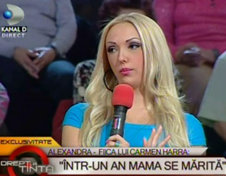 VIDEO Alexandra, fiica lui Carmen Harra, face si ea previziuni: "Mama ...