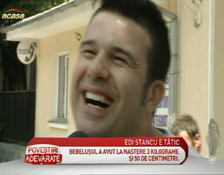 Edi Stancu este tatic: "Sunt cel mai fericit om din lume, am un baietel ...