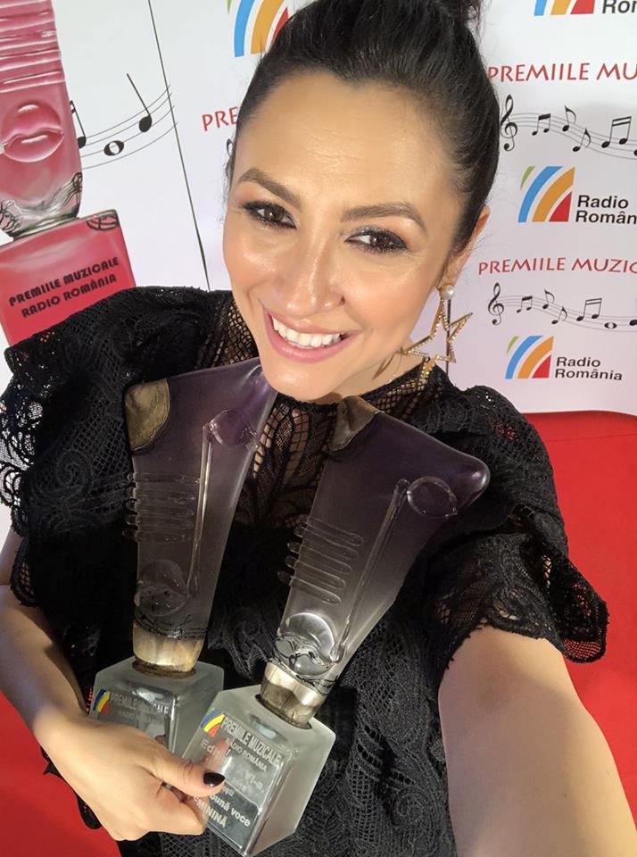 Andra a câștigat două trofee la Premiile Muzicale Radio România