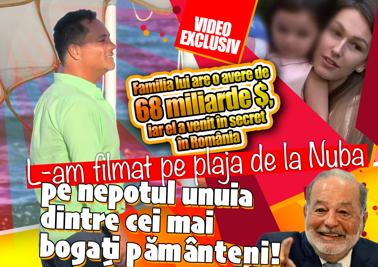 L-am filmat pe plaja de la Nuba pe nepotul lui Carlos Slim