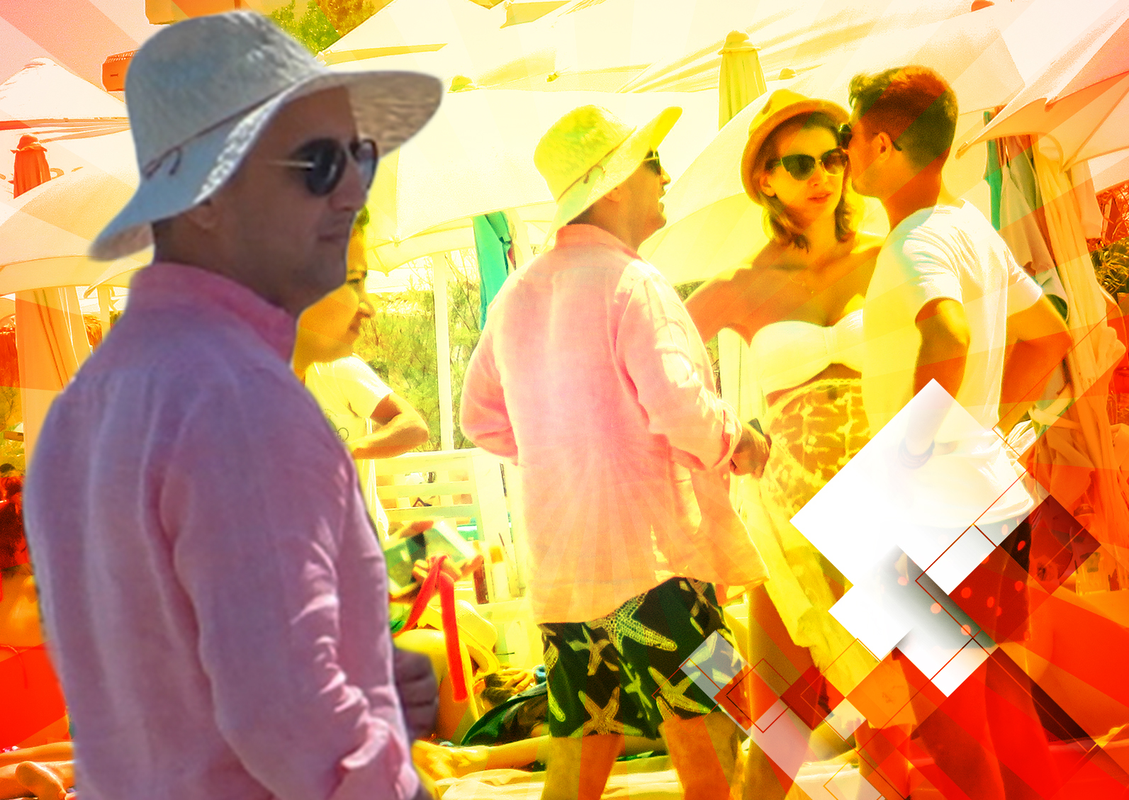 Nepotul favorit al lui Gigi Becali, la plajă cu pălăria ”Coanei Chirița”!