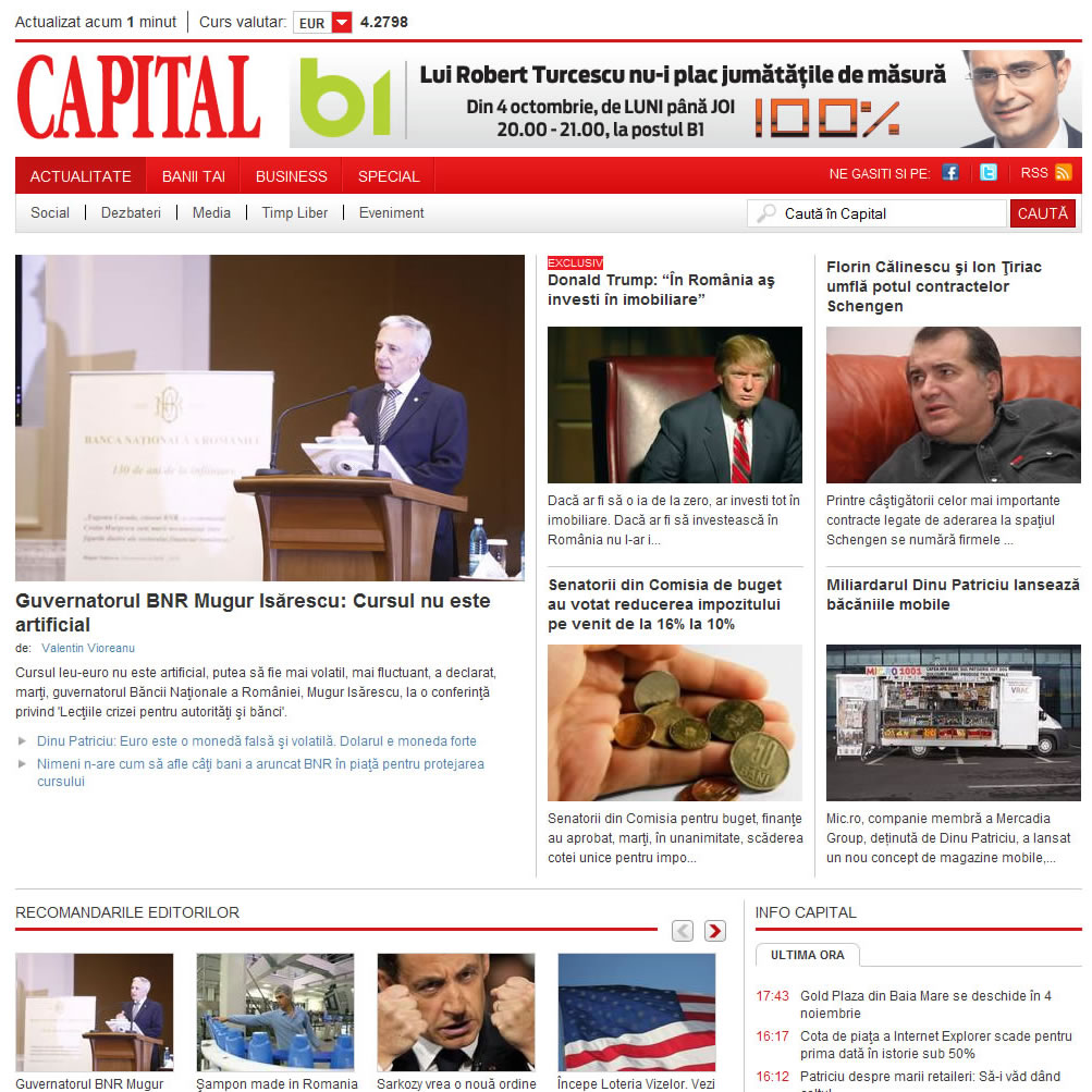 CAPITAL.RO, numărul 1 în topul publicațiilor economice, reușește să ...