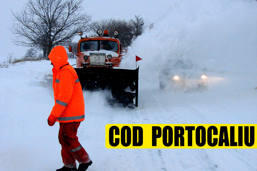 Cod portocaliu de ninsoare! Guvernul îi sfătuiește pe români să evite ...