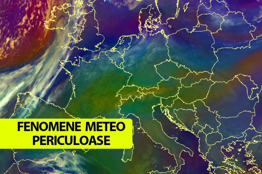 Avertizare ANM emisă duminică. Fenomene meteorologice foarte periculoase