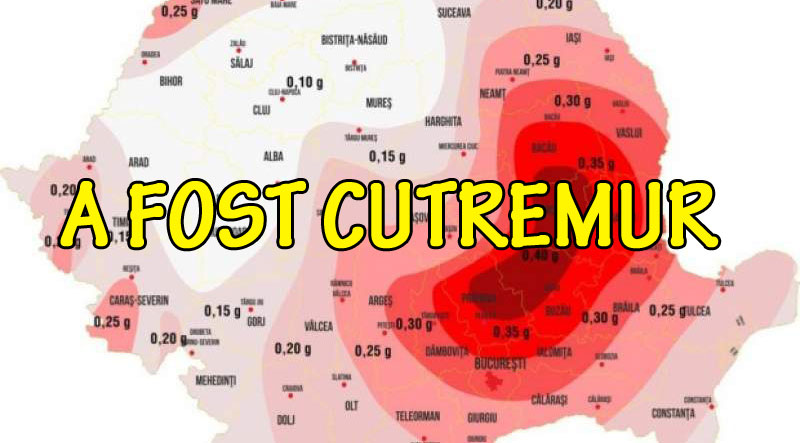 Cutremur puternic azi-noapte în România. L-ați simțit?