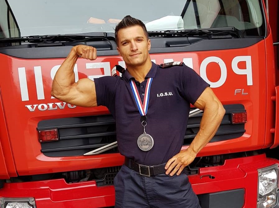 Pompier din Mehedinți, argint la Europenele de Culturism şi Fitness