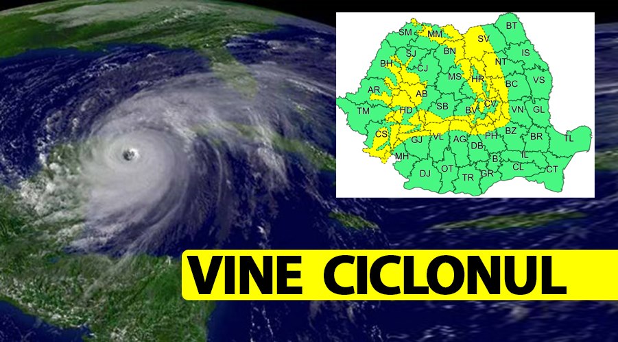ANM, în alertă! Un ciclon din Atlantic se apropie periculos de România