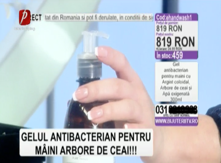 În plină criză a coronavirusului, gel antibacterian ”minune” la Prima ...