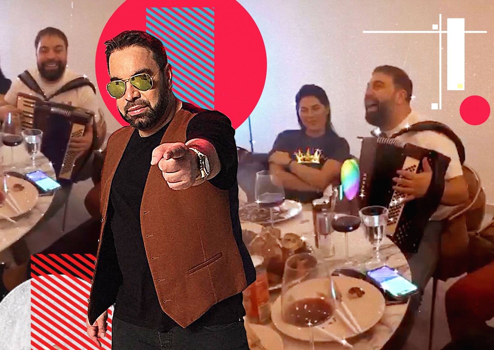 Florin Salam, show la masa de Crăciun pentru Bianca Drăgușanu și Roxana ...