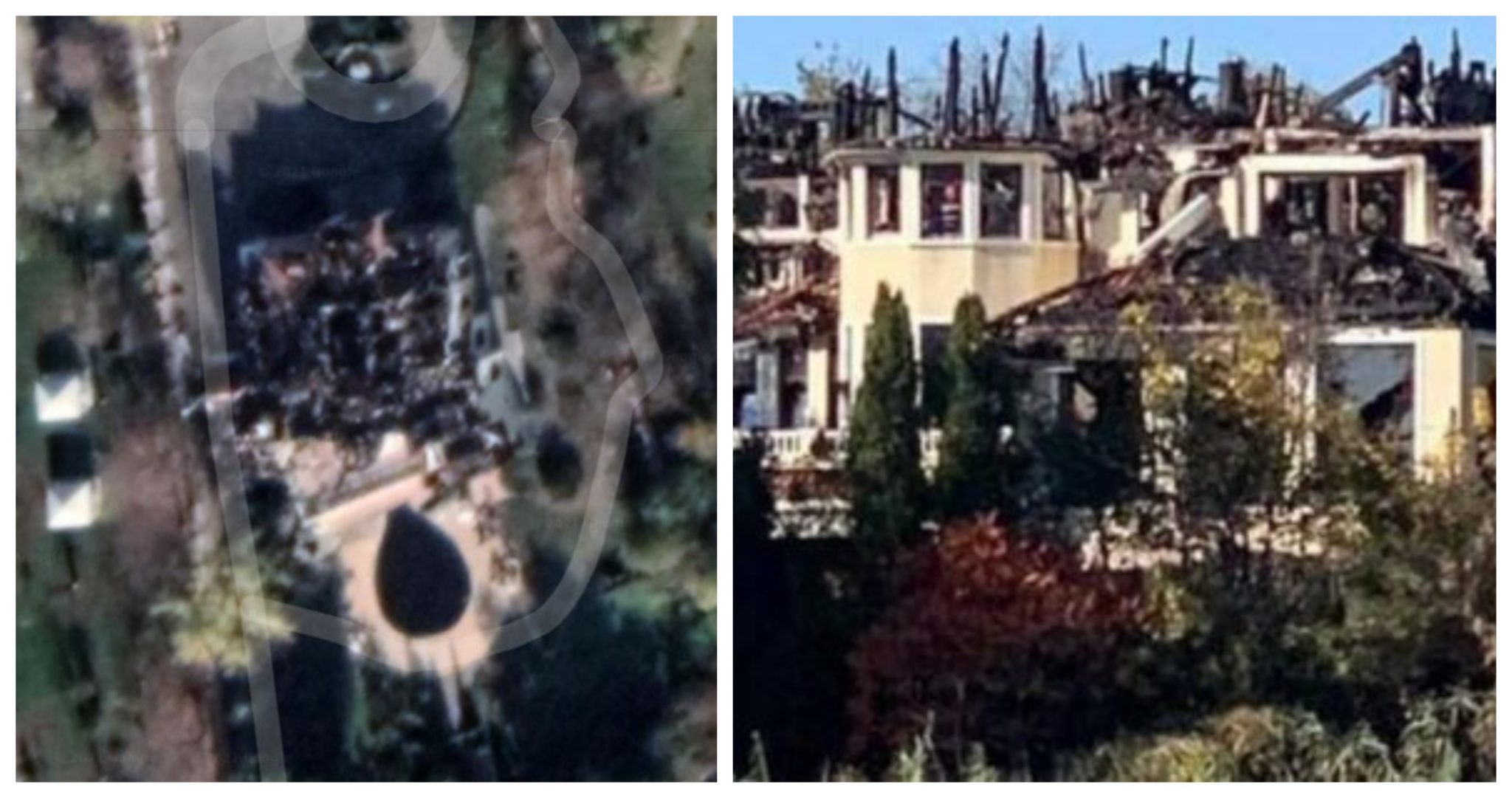 Detalii despre incendiul care a distrus conacul lui Irinel Columbeanu ...