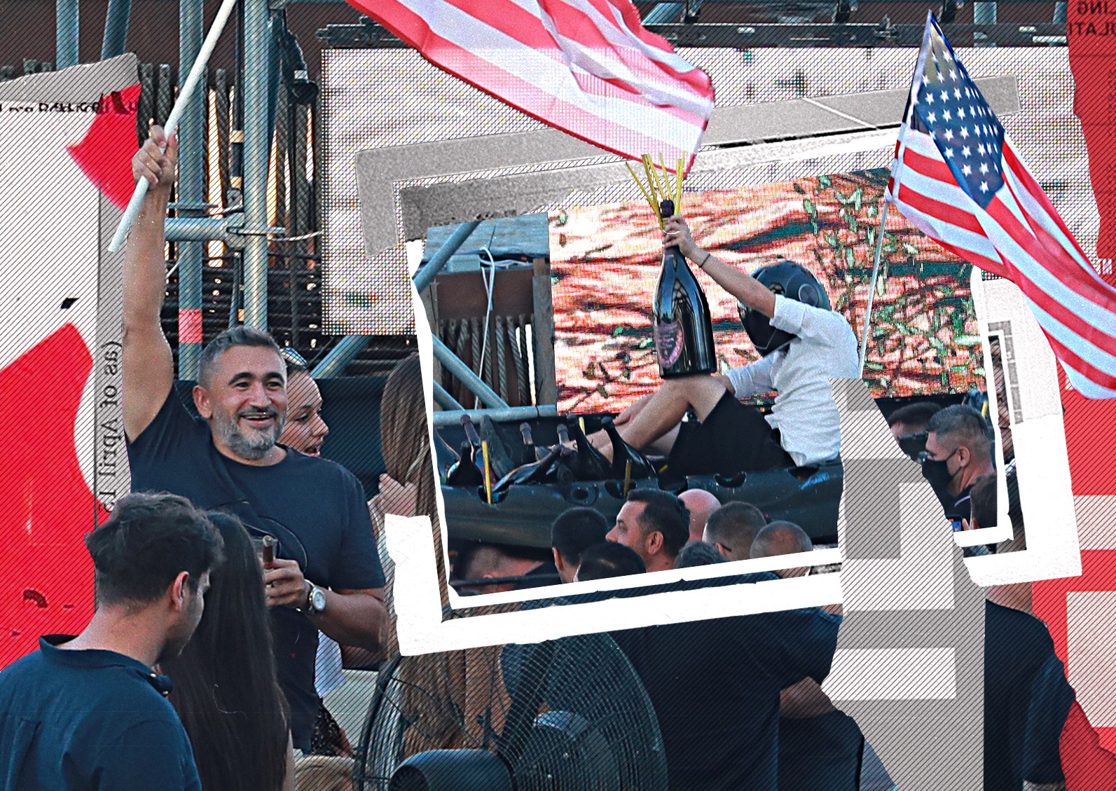 Mișu „Pricopsitu” a aterizat cu steagul Americii fix la zona VIP