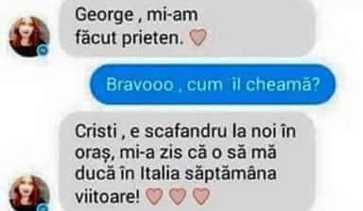 BANCUL ZILEI | "George, mi-am făcut prieten"