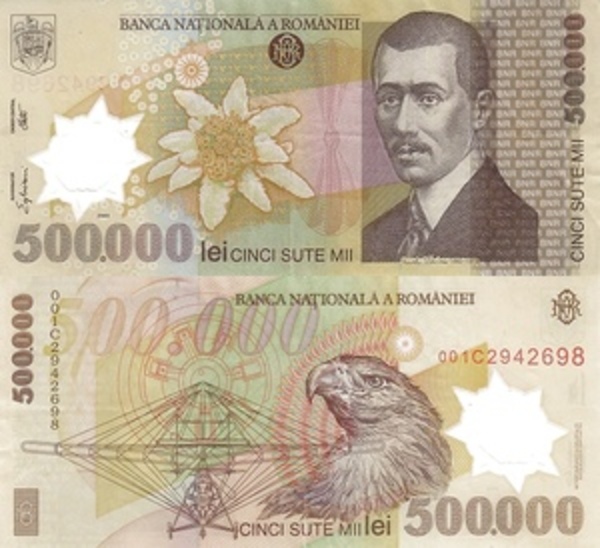 Tu mai ai așa ceva acasă? Câți lei costă o bancnota de 500.000 de lei cu chipul lui Aurel Vlaicu ...