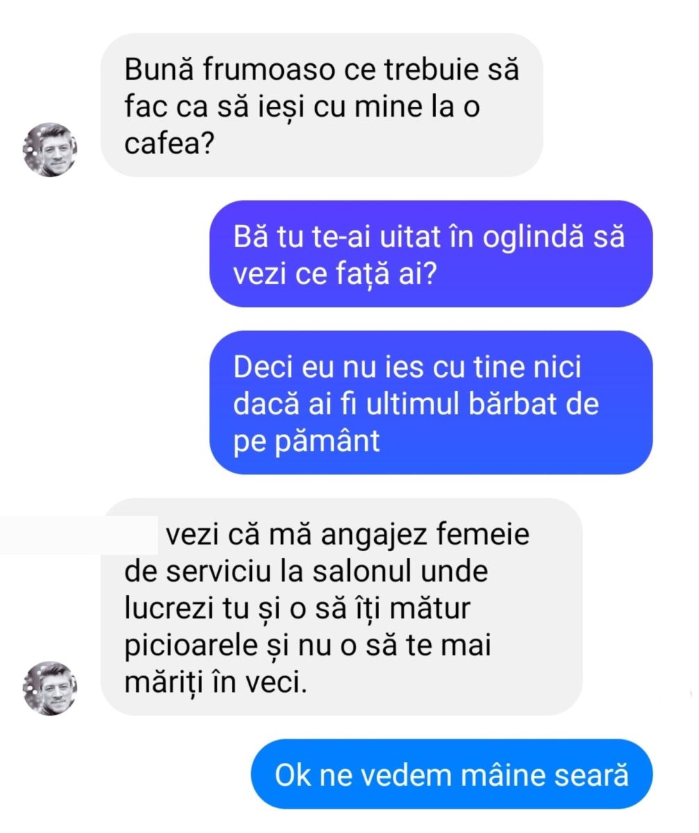 BANC | “Ce trebuie să fac ca să ieși cu mine la o cafea?” Continuarea este fabuloasă