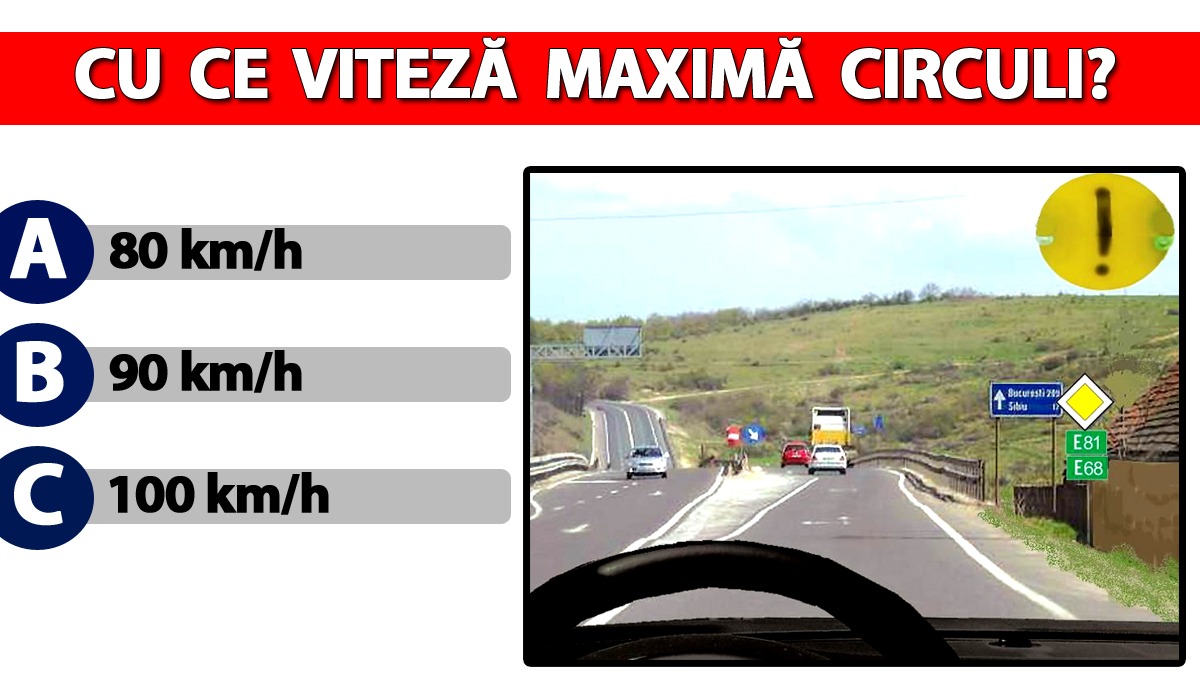 TEST AUTO | Cu ce viteză maximă va circula conducătorul autoturismului ...