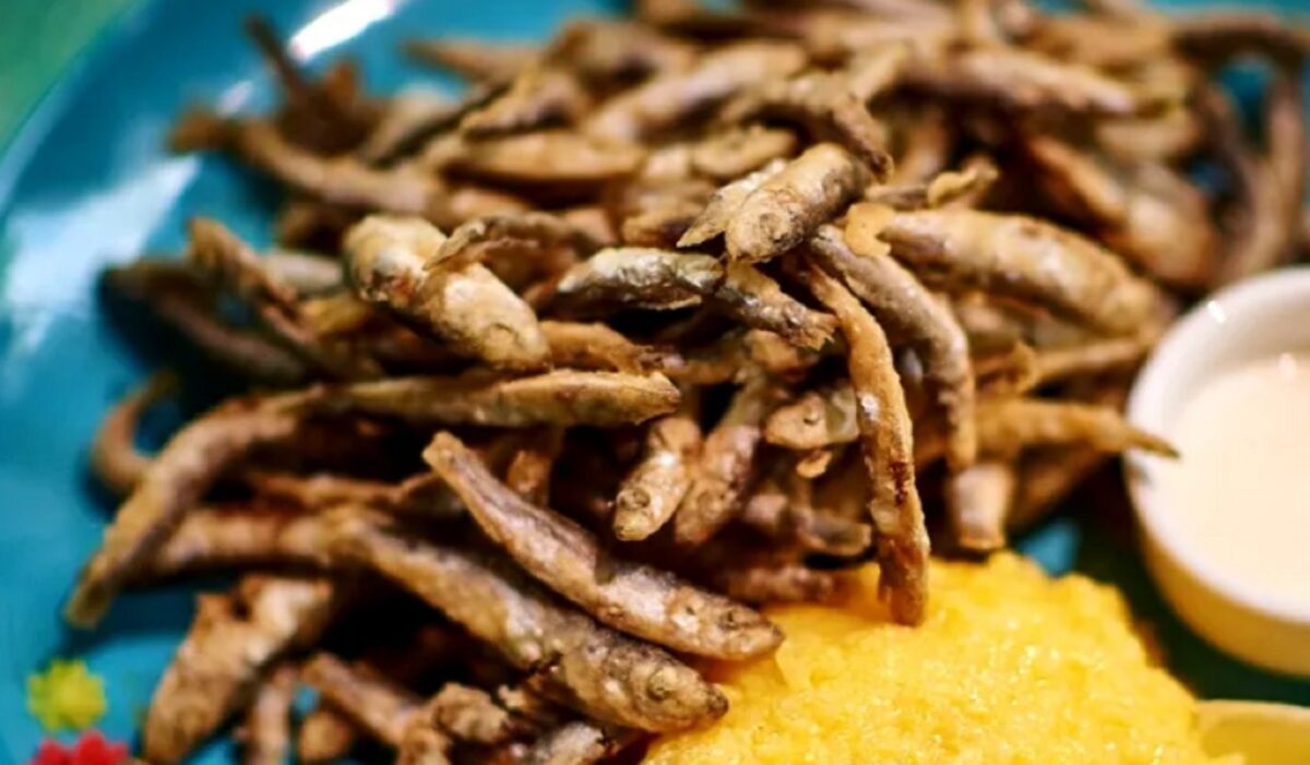 Cu câți lei se vinde o porții de hamsii în Mamaia, în 2022?