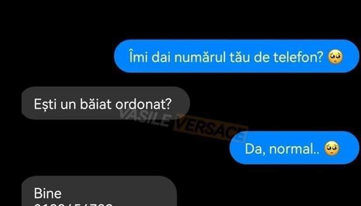 BANCUL ZILEI | "Îmi dai numărul tău de telefon?"