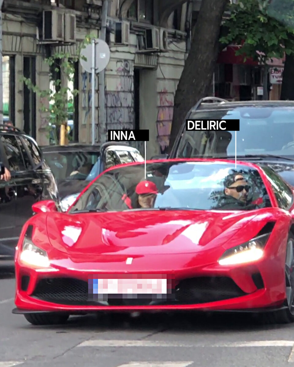Primele imagini cu Inna la volanul Ferrari-ului de sute de mii € primit ...