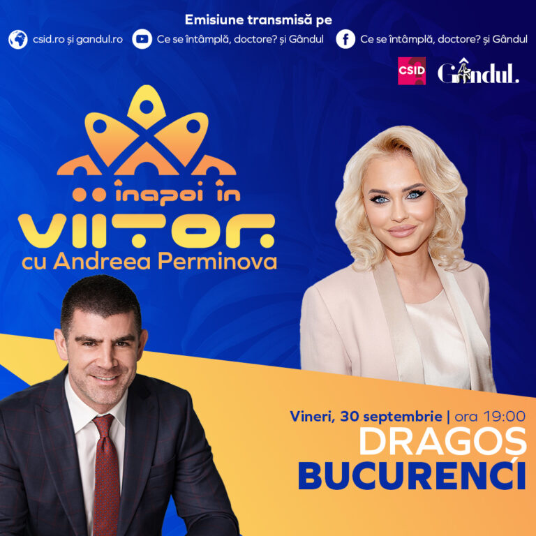 Dragoș Bucurenci este invitat la ,,Înapoi în viitor cu Andreea ...