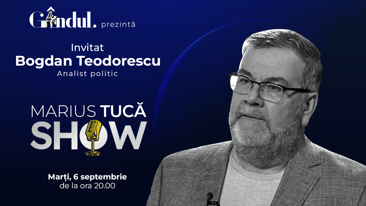 Marius Tucă Show începe marți, 6 septembrie de la ora 20.00, live pe ...
