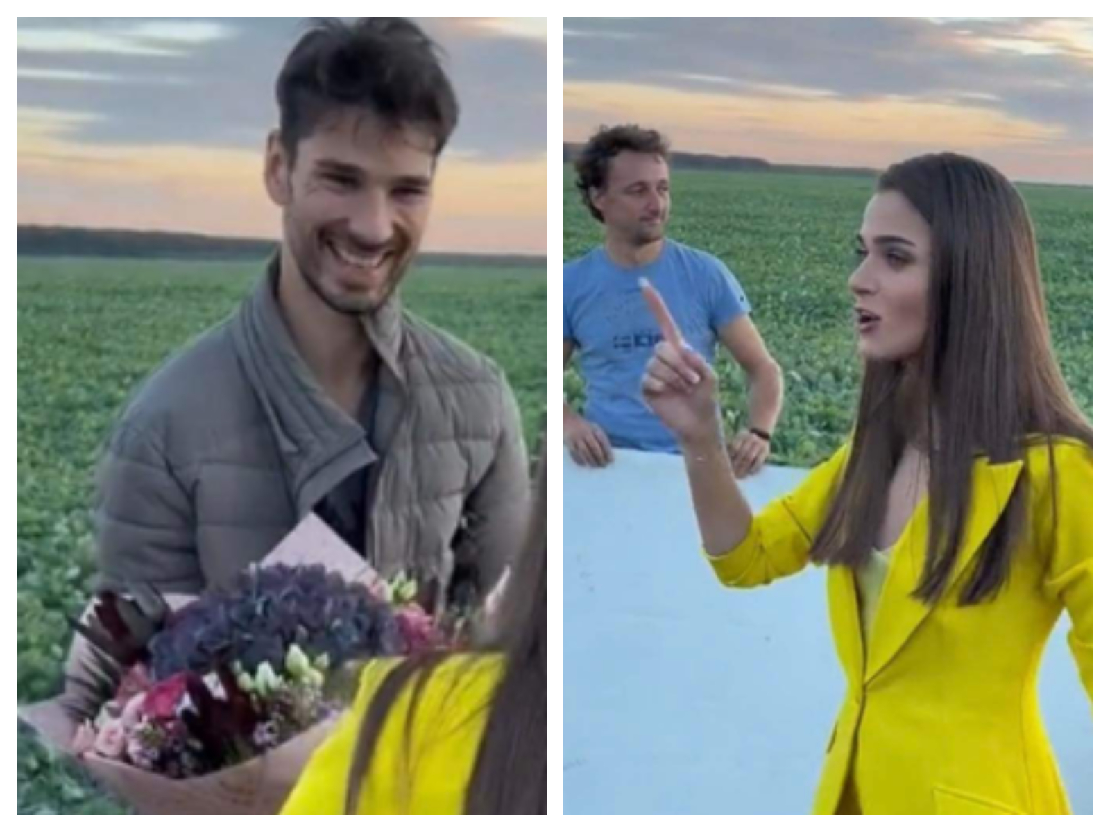 Anghel Damian, gest romantic pe platourile de filmare. Theo Rose a rămas fără cuvinte