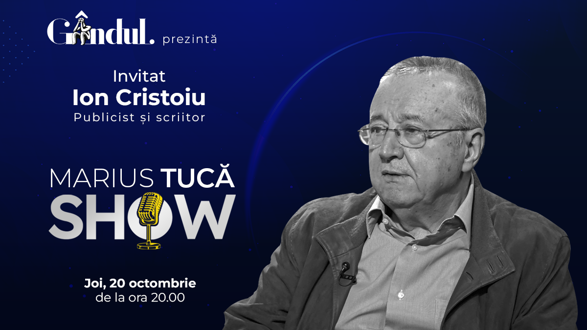 Marius Tucă Show începe joi, 20 octombrie, de la ora 20.00, live pe ...
