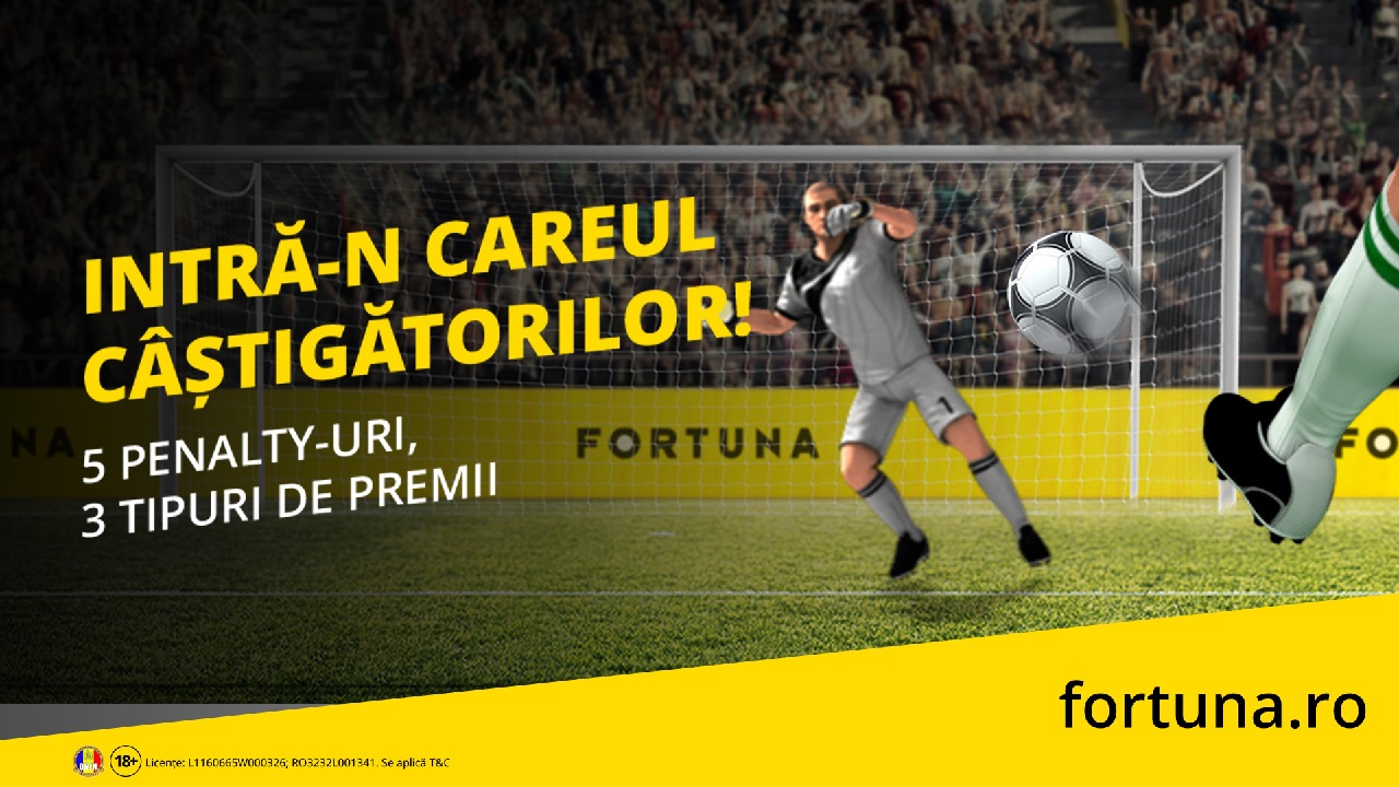PREMII PENTRU GOLURI, DE LA FORTUNA!