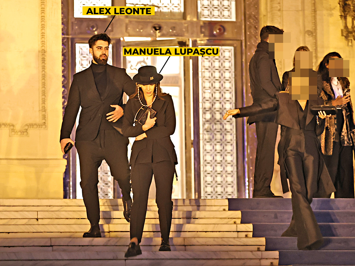 Alex Leonte s-a prezentat aseară cu iubita sa, Manuela Lupașcu, la evenimentul de la Palatul ...