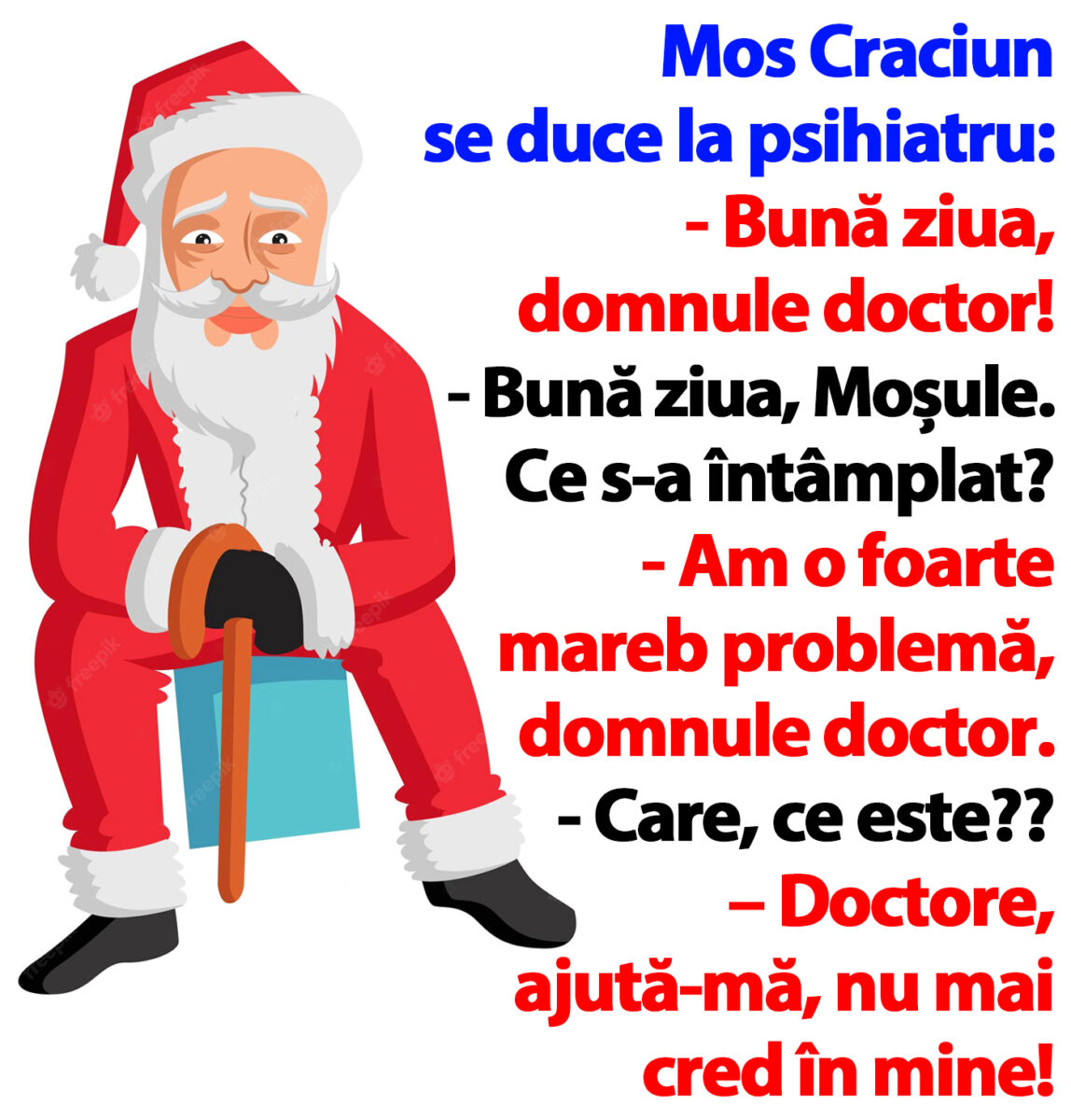 BANCUL ZILEI | Moș Crăciun se duce la psihiatru