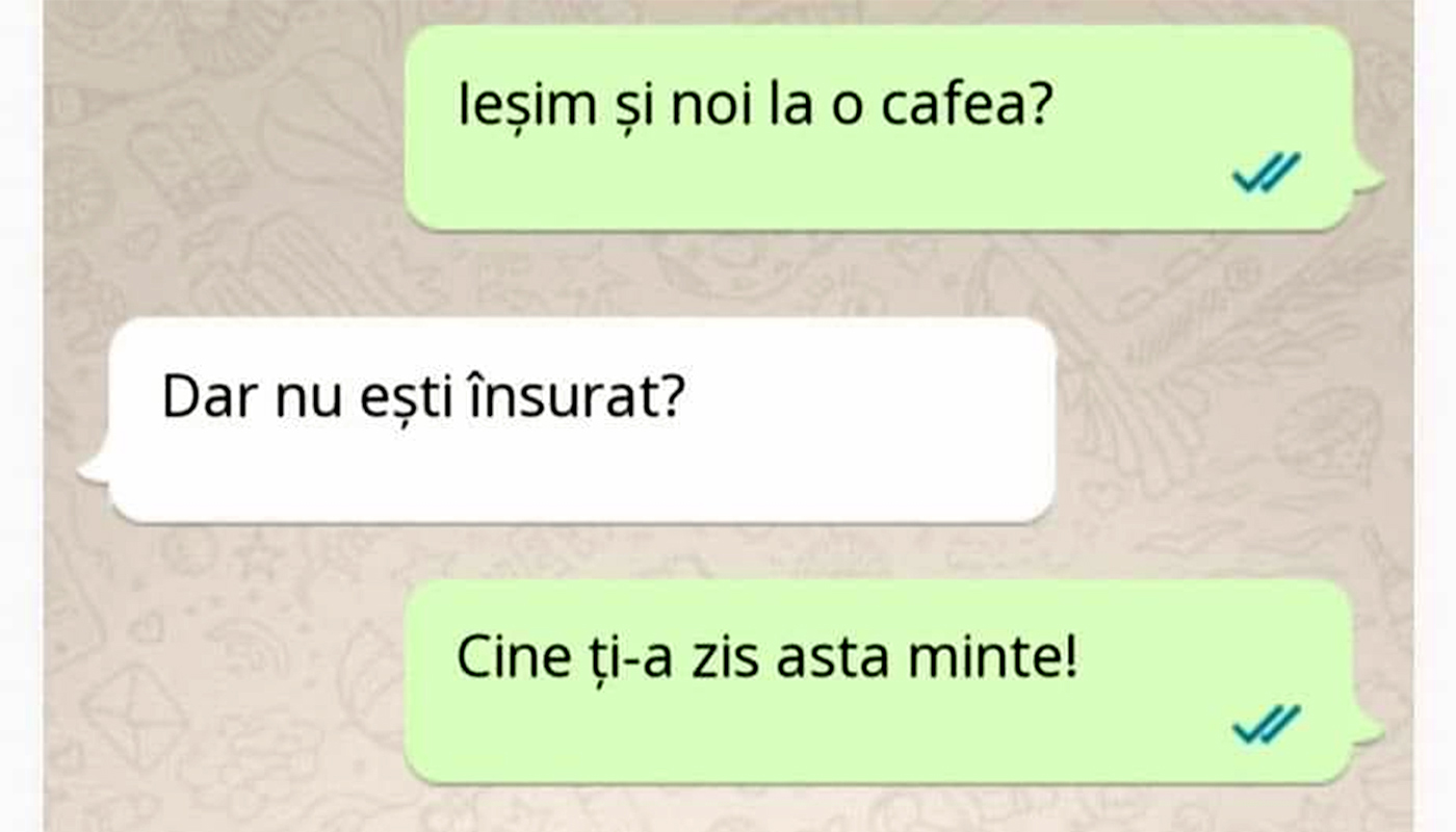 Bancul începutului de săptămână | "Ieșim și noi la o cafea?"