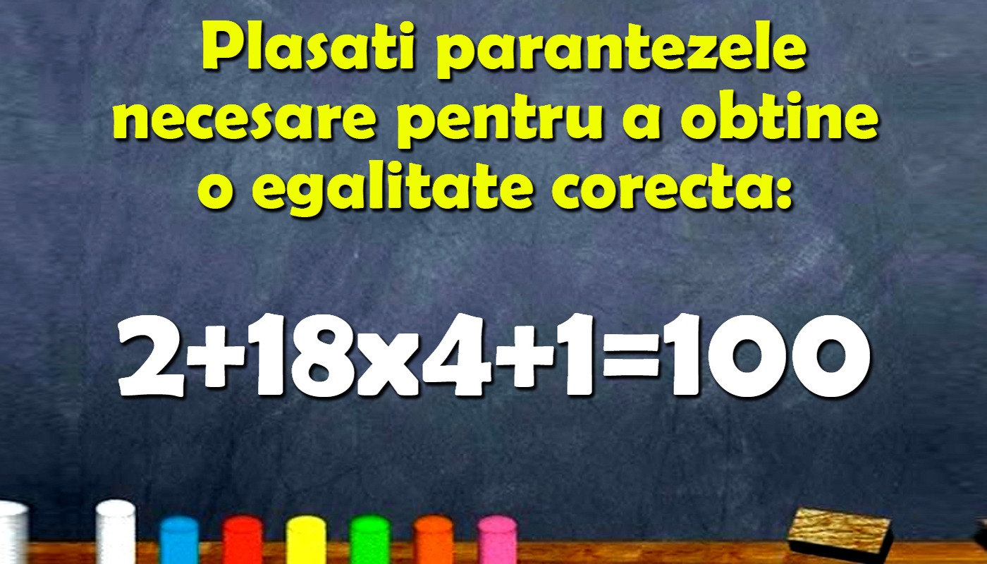 Test de inteligență | Puneți câte păranteze e nevoie pentru a corecta ...