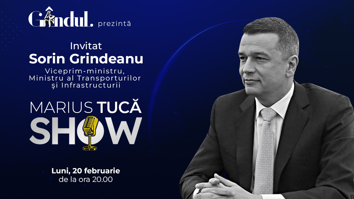 Marius Tucă Show începe luni, 20 februarie, de la ora 20.00, live pe ...