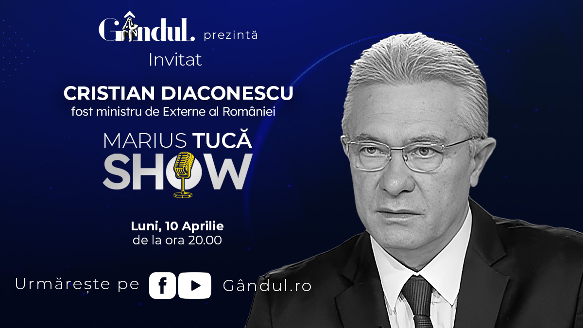 Marius Tucă Show începe luni, 10 aprilie, de la ora 20.00, live pe ...