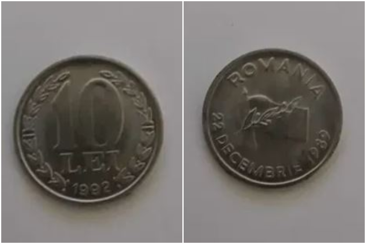 Prețul ireal la care se vinde o monedă de 10 lei din 1992, acum, în ...