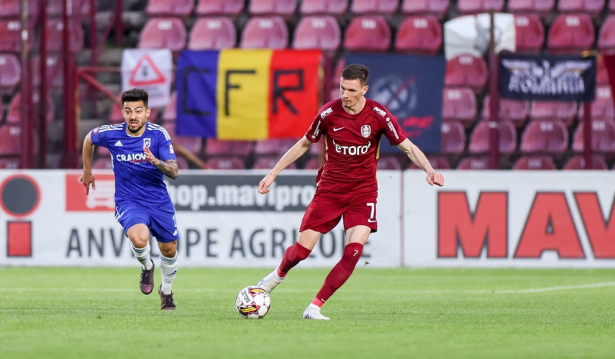 CFR Cluj o bate pe FCU Craiova și merge mai departe în cupele europene ...