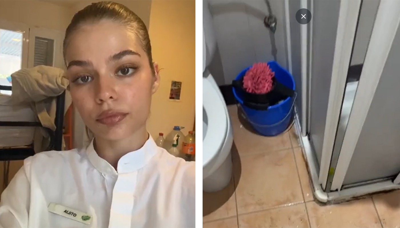 Românca din imagine s-a angajat în Spania, prin "Work and Travel". Ireal ce cazare a primit ...