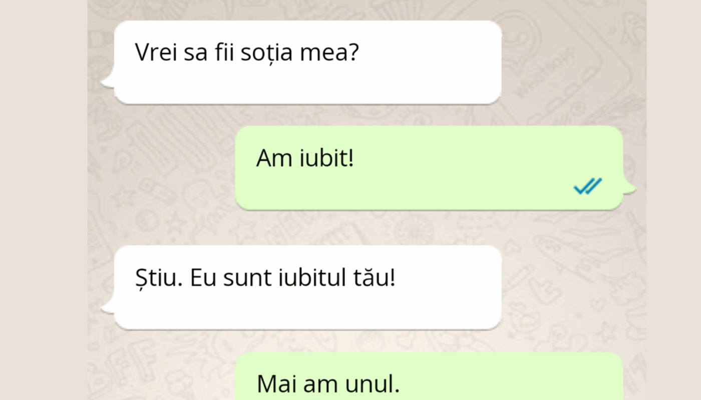 BANC | "Vrei să fii soția mea?" "Am iubit"