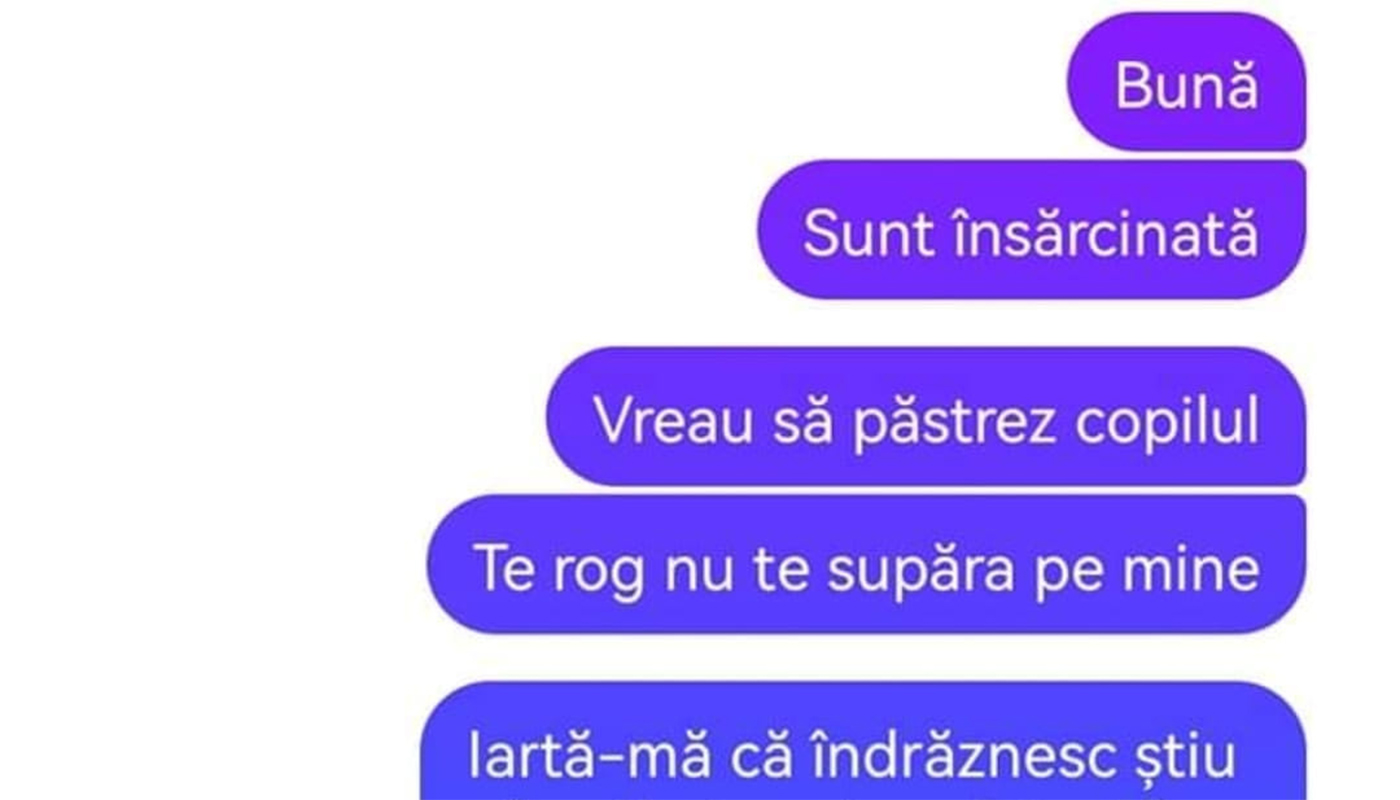 Bancul de seară | "Bună, sunt însărcinată. Vreau să păstrez copilul"