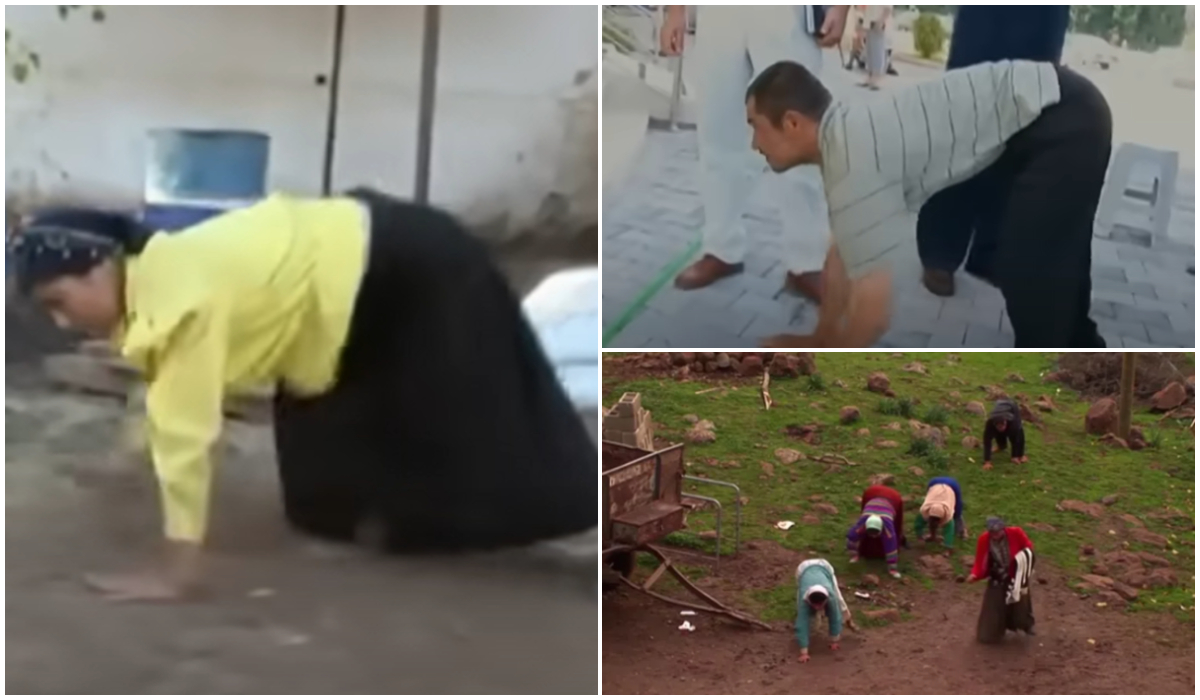 O familie din Turcia merge în patru labe, iar oamenii de știință sunt ...