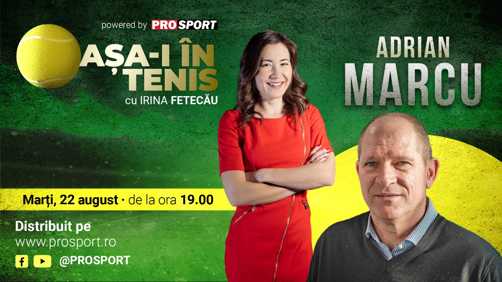 Adrian Marcu, invitatul Irinei Fetecău la „Așa-i în tenis”! Cum a ajuns ...