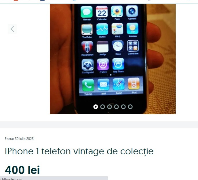 Prețurile au luat-o razna la iPhone 1. Un telefon sigilat se vinde cu zeci de mii de euro pe Olx ...