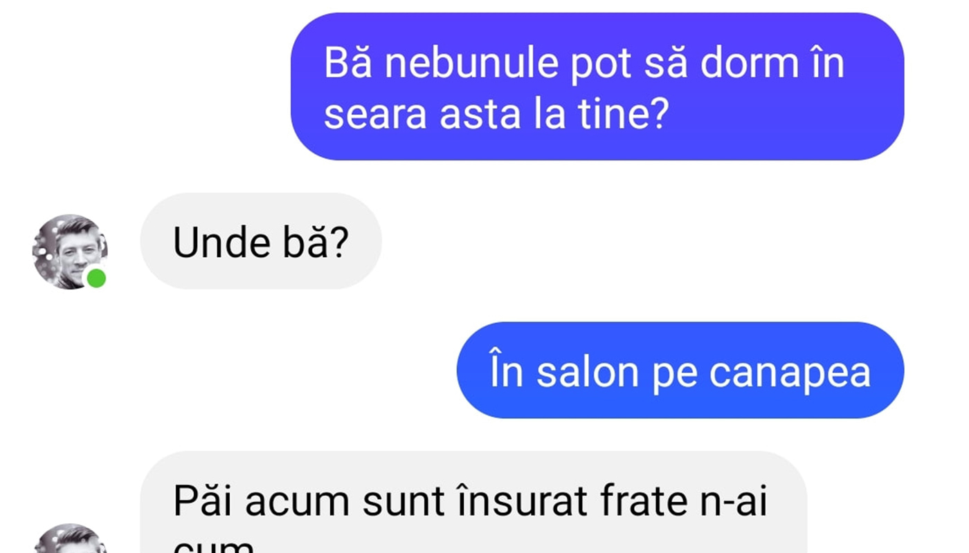 Bancul începutului de săptămână | "Pot să dorm în seara asta la tine?"