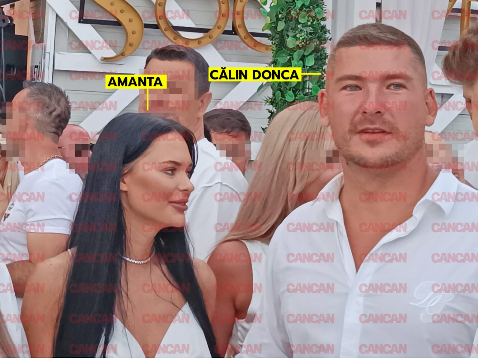 Imagini spectaculoase cu amanta lui Călin Donca